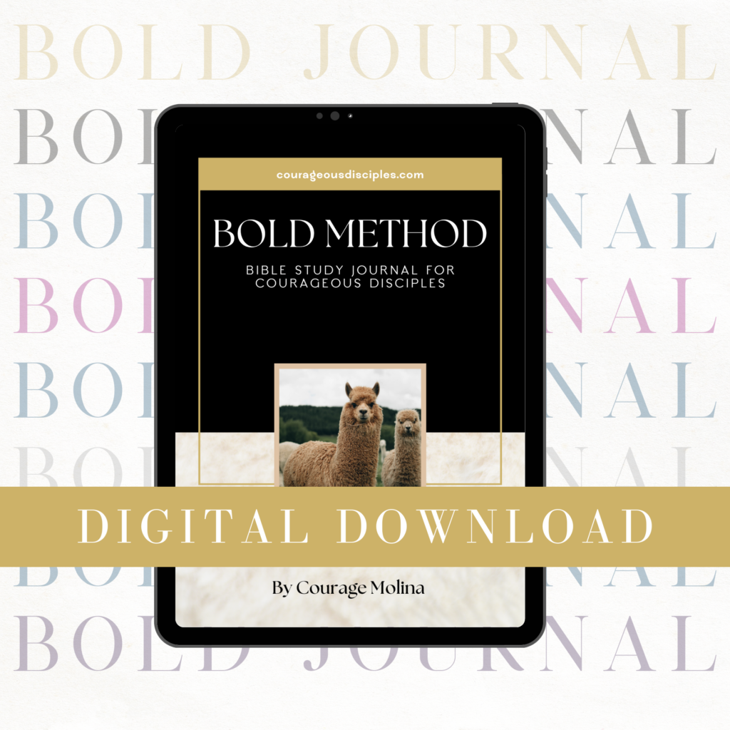Bold Method Bible Study Journal (Alpaca) | Digital - Courage Molina